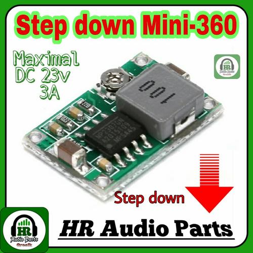 Jual Modul Step Down Mini DC to DC Buck Converter MP2307N LM2596 3A Max ...