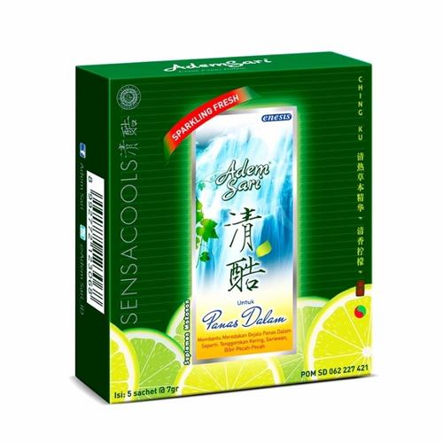 Jual Adem Sari Chingku Sparkling Lemon / Herbal Tea / Air Sejuk Botol ...