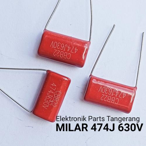 Jual KAPASITOR MILAR 474J 400V CAPACITOR MILAR 474J 400V KAPASITOR ...