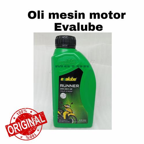 Jual oli mesin motor evalube runner runer 4T SAE 20W-40 0,8 Liter ...