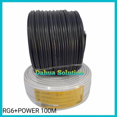Jual Kabel CCTV RG6 Power Globe Cam 100M / RG6+Power - Hitam - Jakarta ...
