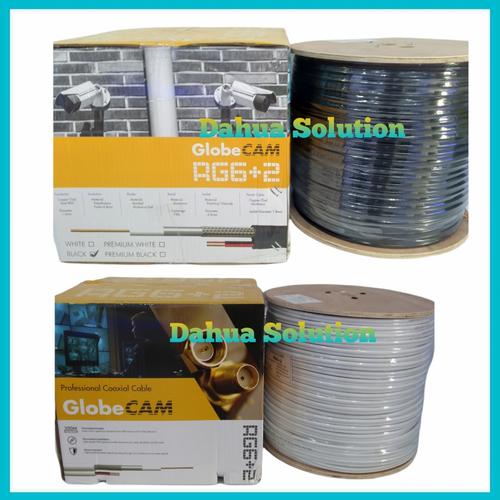 Jual Kabel CCTV RG6 Power 300m Globe Cam RG6+Power - Hitam - Jakarta ...