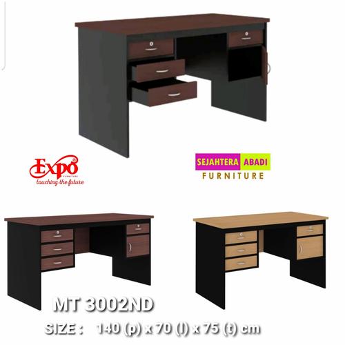 Jual meja tulis 1 biro, meja kerja, meja kantor besar mt 3002nd expo ...