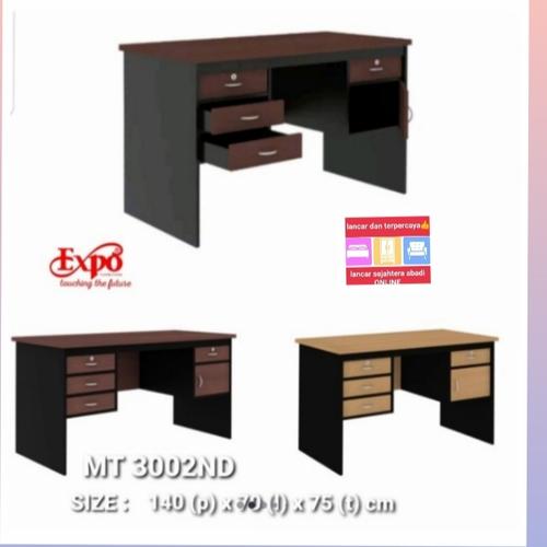 Jual meja tulis 1 biro meja kantor meja kerja mt3002nd by expo ...