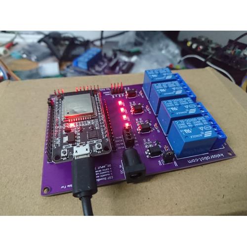Jual Relay 4 Channel Shield for NodeMCU Amica Lolin dan ESP32 DEV KIT ...