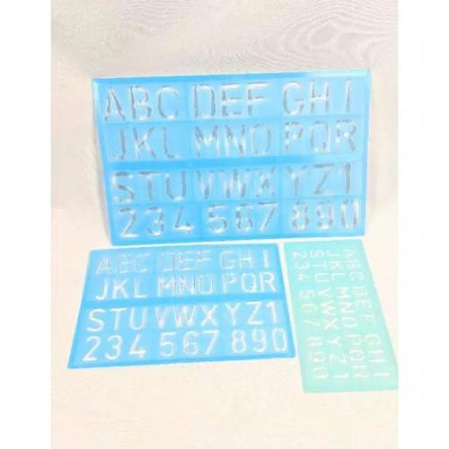 Jual PENGGARIS MAL SABLON HURUF ANGKA BUTTERFLY/ PENGARIS BENTUK HURUF ...