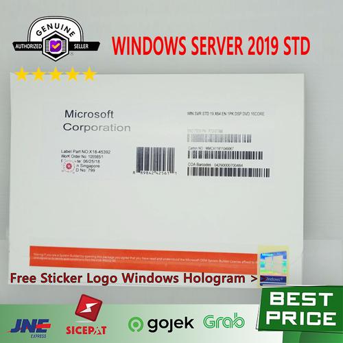 Promo WlNDOWS SERVER 2019 STANDAR - WIN SERVER 2019 STD (FULL PACK ...