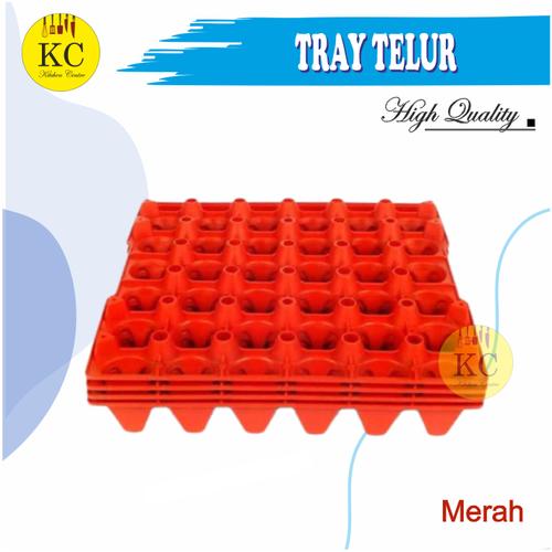 Jual Rak Telur Plastik Tempat Telur Plastik Tray Egg Tray - Merah ...