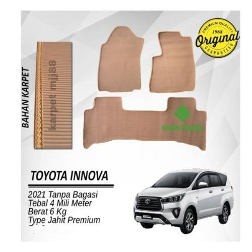 Jual Karpet Karet Mobil Toyota Innova 2021 cream Tipe Jahit Tanpa ...