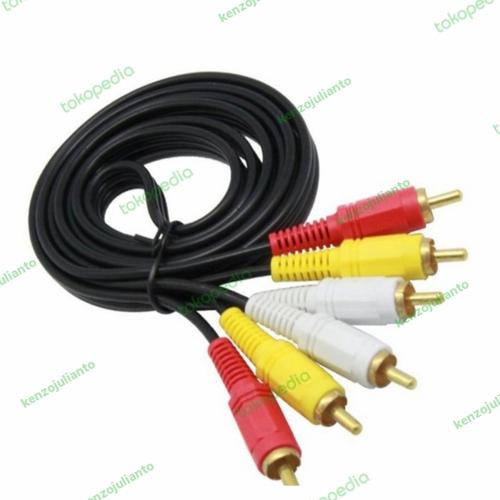 Jual kabel rca 3 to 3 rca kabel rca av video kabel rca dvd tv - 1,5 ...