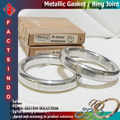 Jual GASKET RING JOINT R24 OVAL | GASKET RTJ 2" Ansi 5000 SS316 ...
