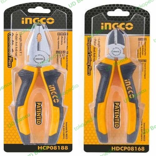 Jual Ingco Tang Kombinasi 7" Serbaguna HCP08188 Combination Pliers ...