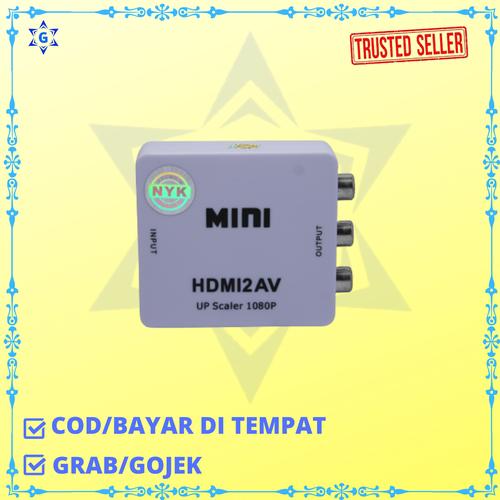 Jual MINI BOX HDMI2AV / HDMI TO AV RCA CONVERTER ADAPTOR / MINI HDMI2AV ...