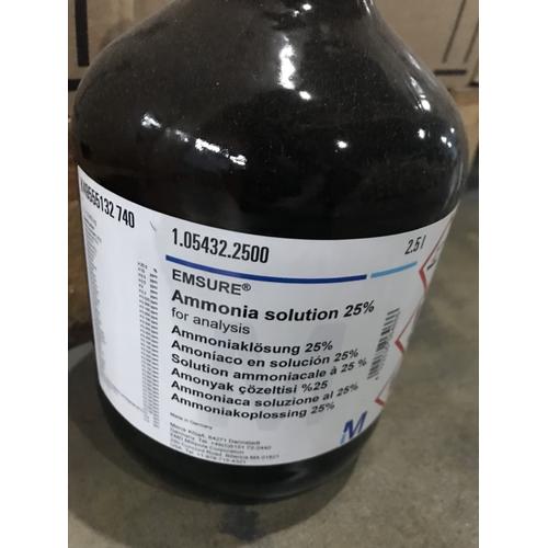 Jual Merck AMMONIA SOLUTION 25% FOR ANALYSIS EMSURE 1.05432.2500 - Kab. Bekasi - Sumber Rejeki ...