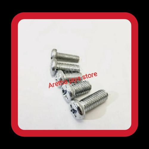 Jual baut mur Jp M8 x 25mm kepala obeng pan head galvanis / baut + mur jp - Jakarta Pusat ...