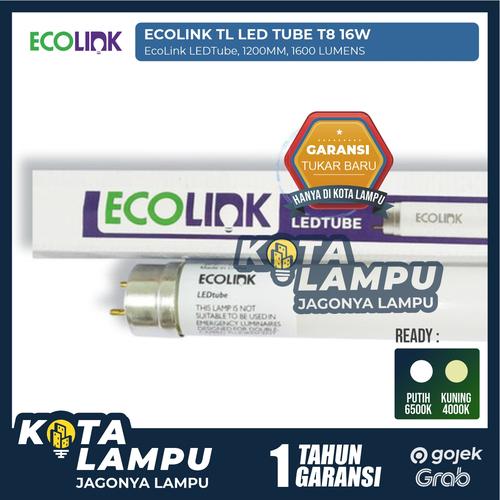 Jual Lampu TL LED Tube Ecolink T8 16 Watt 1200mm 120cm 16W 16Watt 16W ...