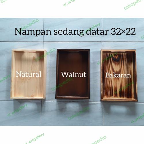 Jual Baki Kayu Pinus / Nampan Kayu Serbaguna/ Tray Kayu ukuran 32x22 cm ...