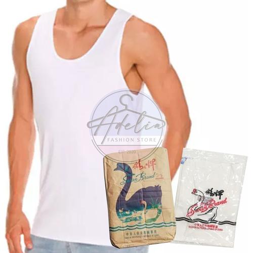 Jual Kaos Dalam Model Singlet Swan Brand Pria Size 34 36 38 40 42 - 34 ...