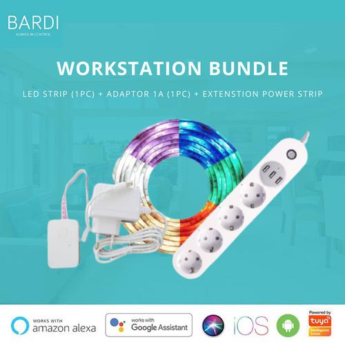 Jual BARDI Bundle Promo WORKSTATION -Smart LED Strip,Adaptor 1A,Power ...