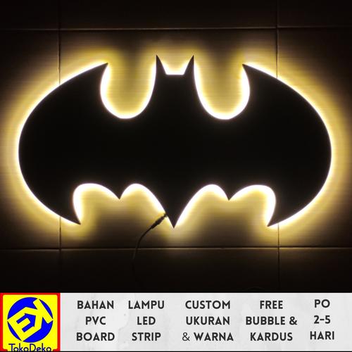 Jual Hiasan Dinding Lampu Kayu Batman - Dengan Lampu - Kota Bogor ...