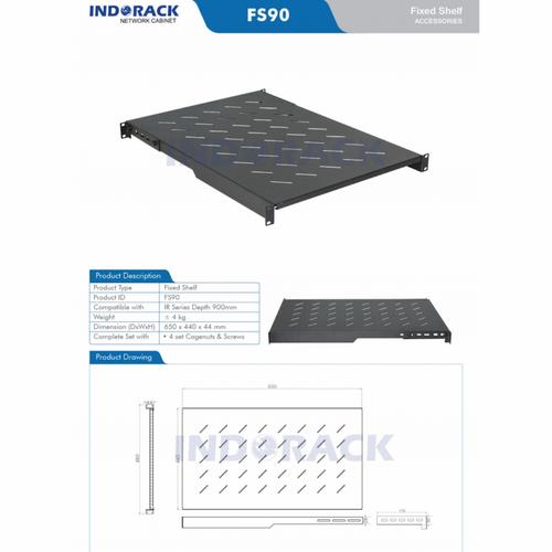Jual INDORACK Fixed Shelf Depth 650mm Tatakan Rak Server FS90 - Jakarta ...