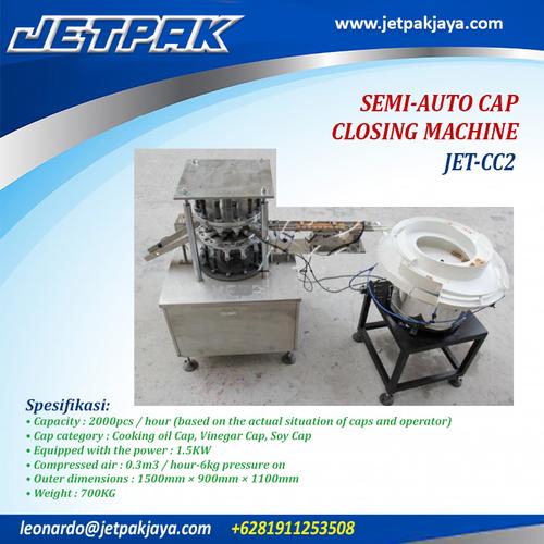Jual SEMI AUTO CAP CLOSING MACHINE - Mesin Capping/Penutup Botol - Kota ...