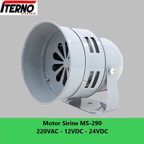 Jual Motor Sirine Sirene MS-290 MS290 220VAC 12VDC 24VDC Iterno ...