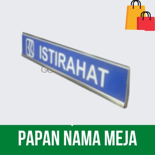 Jual Papan Nama Meja Kantor Akrilik - Akrilik Name Plate Tag - Kab ...