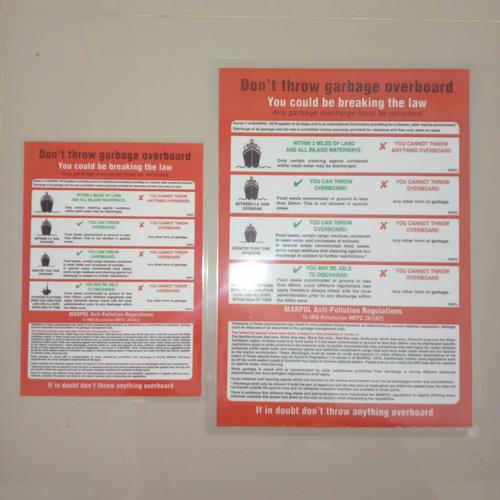 Jual 331542 DONT THROW GARBAGE OVERBOARD (POSTER) - 290 x 210 MM - Kota ...