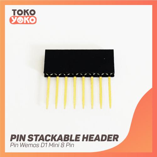 Jual Pin Stackable Header Nodemcu Wemos D1 Mini 1 8 Pin Male Female ...