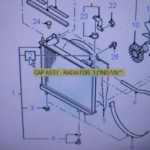 Jual Ford Genuine Parts Tutup Radiator Ford Everest / Ranger TDCi ...