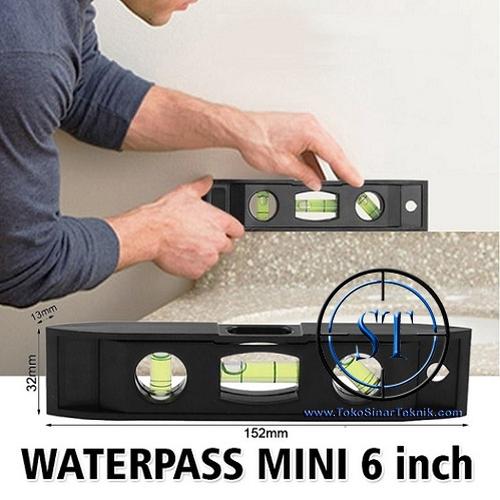 Jual Waterpass Magnetic 6 Inch Spirit Level Torpedo Vertikal Horizontal ...