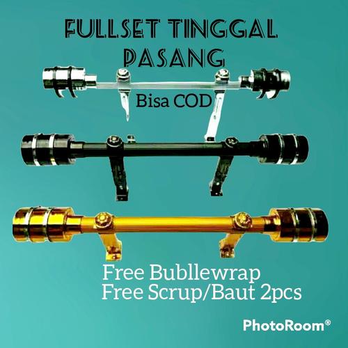 Jual Batang/besi/tiang gorden/minimalis/fullset/murah - hitam garis ...