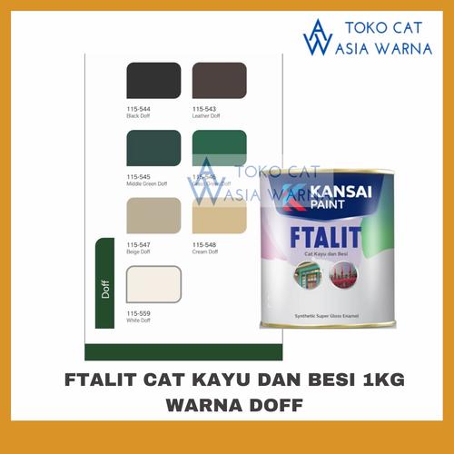 Jual FTALIT KANSAI Cat Besi dan Kayu 1 KG WARNA DOFF - Kota Tangerang ...