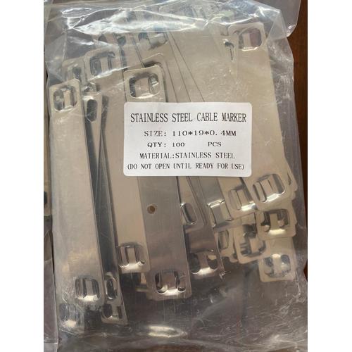 Jual Kabel Cable Marker Plate Tag Name Stainless Steel 110 x 19 mm ...