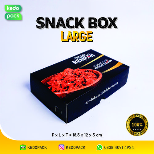 Jual Cetak Custom Snack Box Large Besar / Kotak Snack / Kotak Makan 4 ...