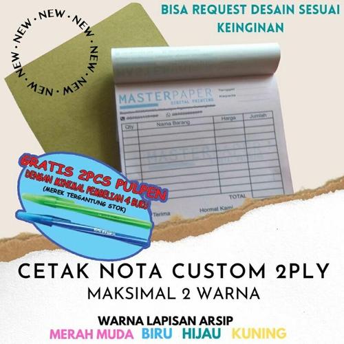 Jual Cetak nota custom 1/2 Folio desain bebas - Kuning - Kab ...