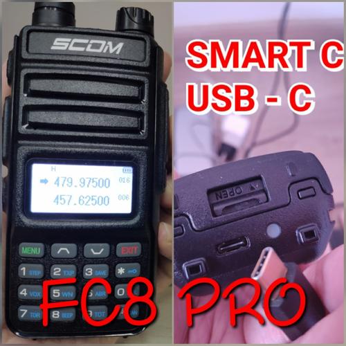 Jual HT SCOM FC8 PRO DUAL BAND 8 WATT 4000 mah battery USB Type C - Jakarta Utara ...