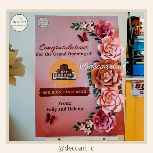 Jual Papan Bunga Kertas / Karangan Bunga Tangerang Jakarta Soft Opening ...