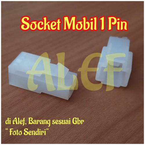 Jual Soket Mobil 1 Pin tanpa Skun sekun Socket lampu 1pin kaki - Kota ...