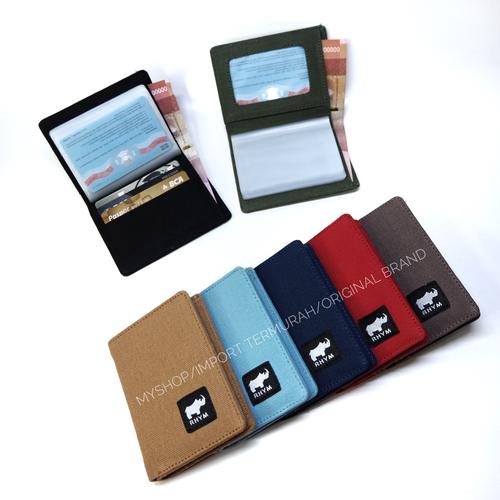 Jual Dompet Kartu Card Holder Canvas Modern R79 - Hitam - Jakarta Barat ...