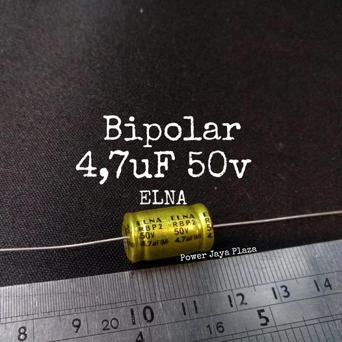 Jual Kapasitor Bipolar BP Nonpolar NP 4,7uF 4.7uF 50v original ELNA ...