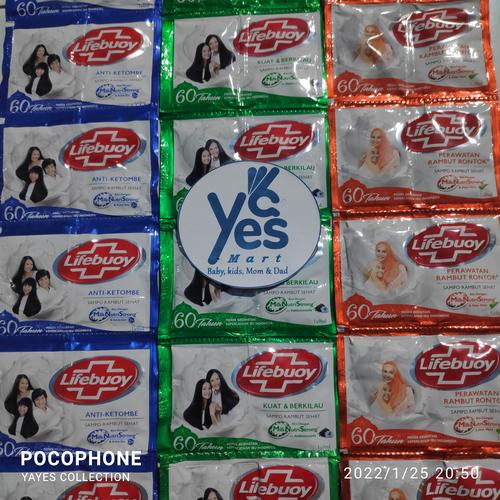 Jual Lifeboy Shampo Renceng 12 pcs Sachet Sampo lifebuoy rencengan ...