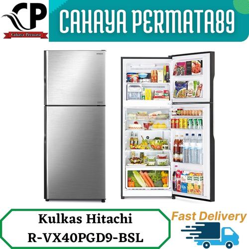 Promo Kulkas Hitachi R-VX40PGD9-BSL Kulkas 2 Pintu Inverter 375 L RVX40PGD9 Cicil 0% 3x ...