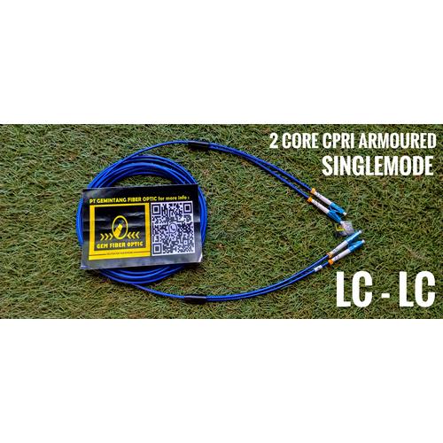 Jual 2 Core CPRI Armoured LC - LC 5 Meter Singlemode Fiber Optic Cable ...