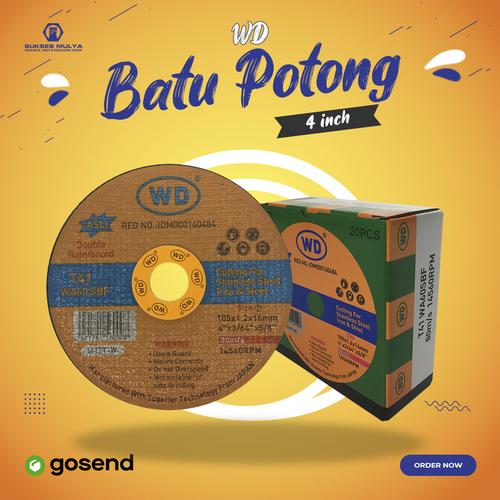 Jual WD Batu Gerinda Potong 4" Cutting Wheel 4" Mata Potong WD - WD ...