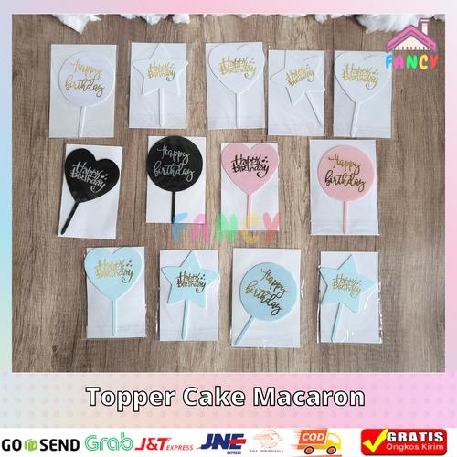Jual Topper Cake Bulat Solid Flexi Happy Birthday - Kab. Bandung ...