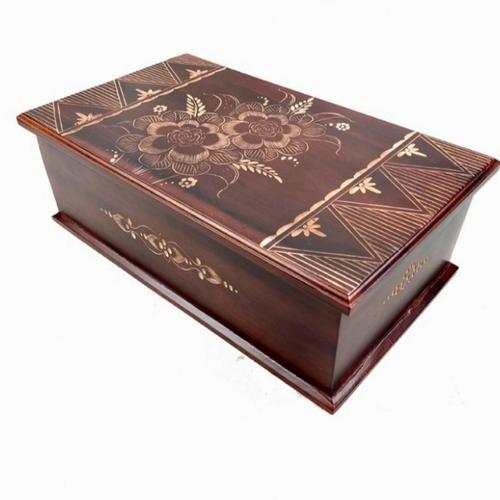 Jual Box Kotak Kayu Jati Tempat Menyimpan Pusaka motif Ukir - Kota ...