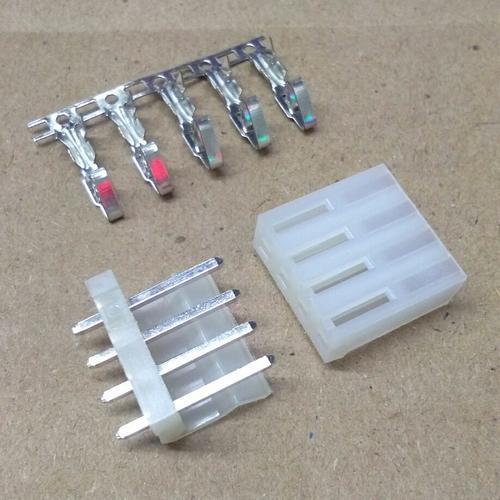 Jual Konektor Nilon Nylon 4pin Socket Soket Connector White Housing 4 ...