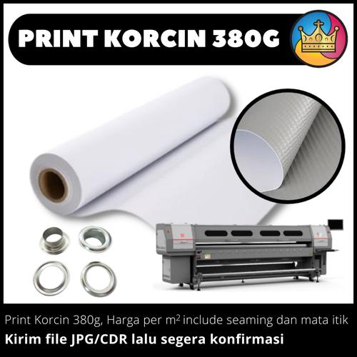 Jual PRINT SPANDUK Cetak Banner Korcin Korea Cina 380 Gram Greyback ...